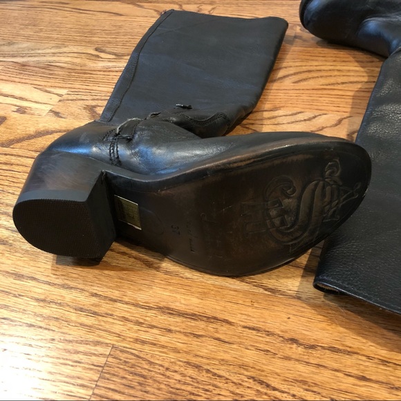 Ash | Shoes | Ash Prince Bias Black Leather Riding Boots 37 | Poshmark